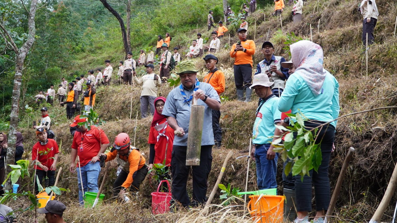 Mewarisi Semangat Baden Powell, Pramuka Jawa Tengah Reboisasi Hutan ...