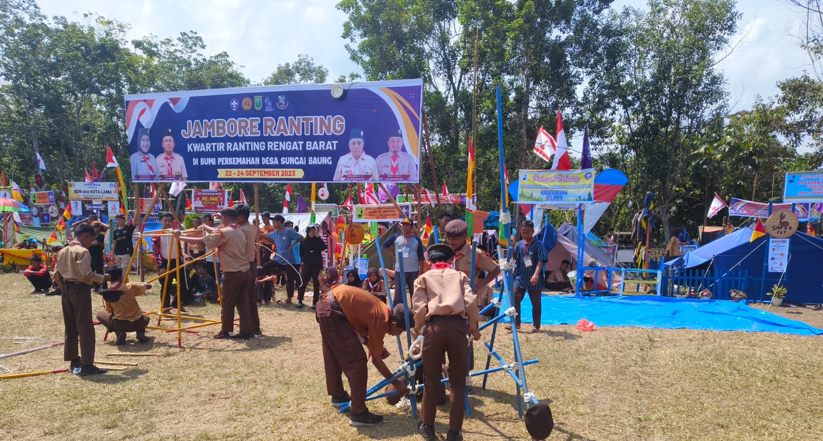 Rengat Barat Sukses Gelar Jambore Ranting Tahun 2023 – Warta Pramuka