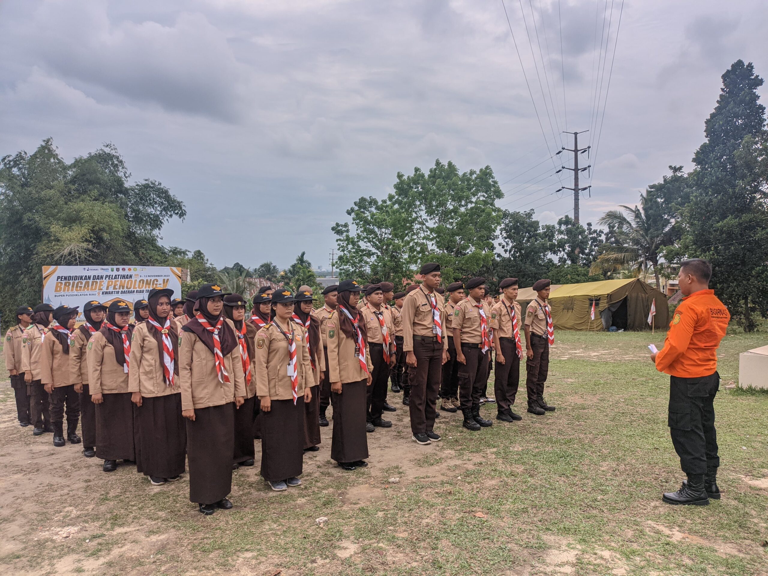 Diklat Brigade Penolong V Dibuka Ketua Kwarda Riau – Warta Pramuka