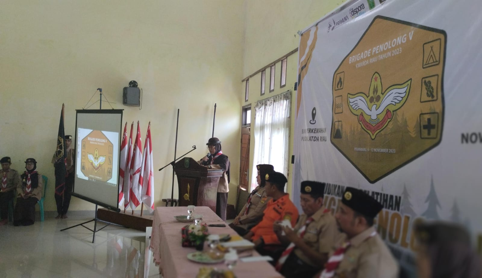 Diklat Brigade Penolong V Dibuka Ketua Kwarda Riau – Warta Pramuka