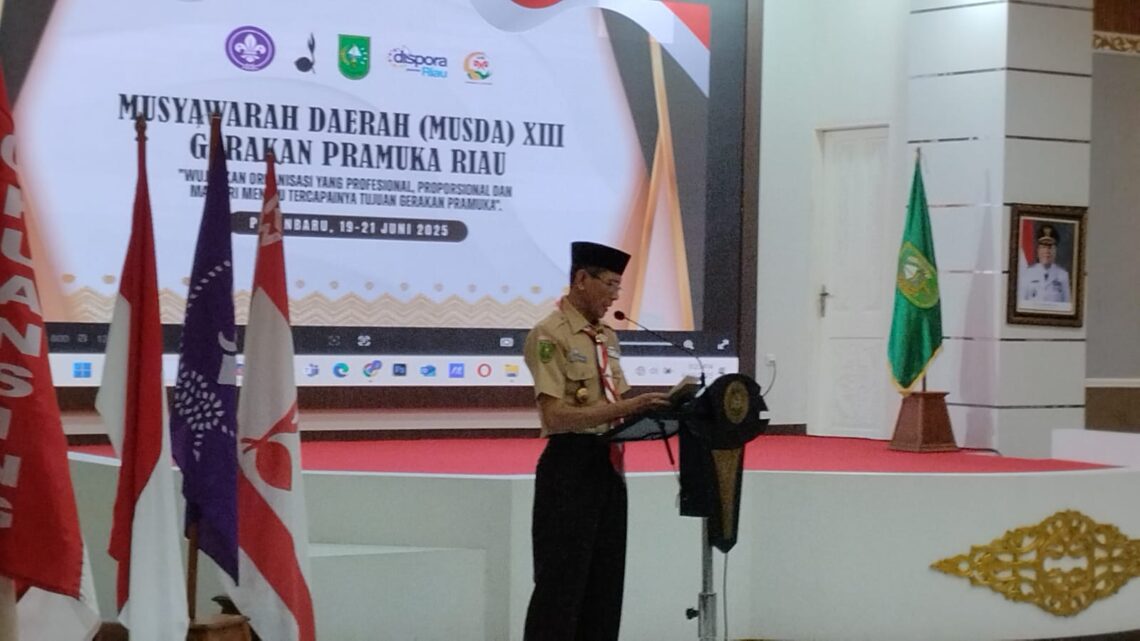 Musda Gerakan Pramuka Riau XIII Resmi Dibuka Kadispora Riau – Warta Pramuka